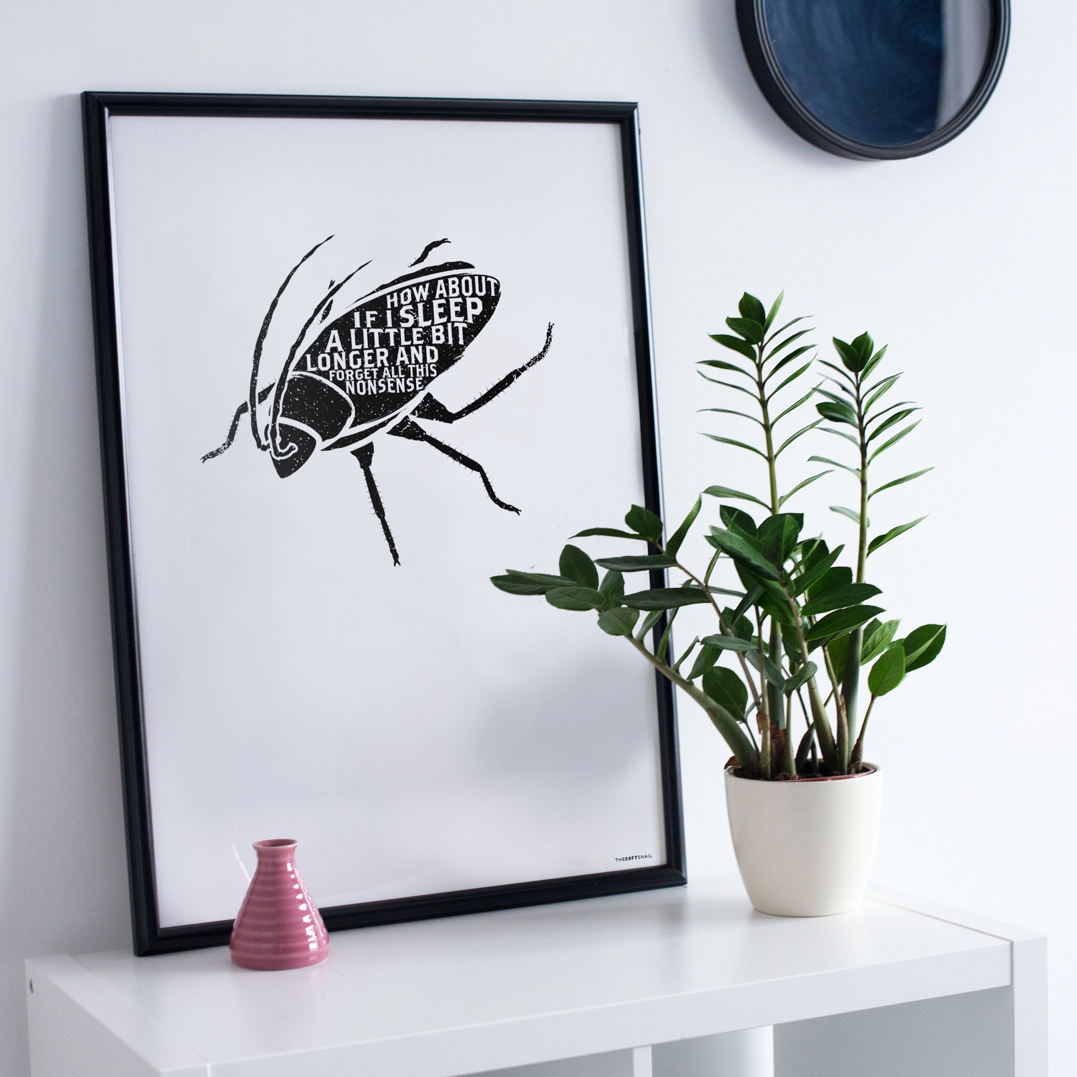 Franz Kafka Metamorphosis Quote Wall Decor Art Print Classic - Etsy
