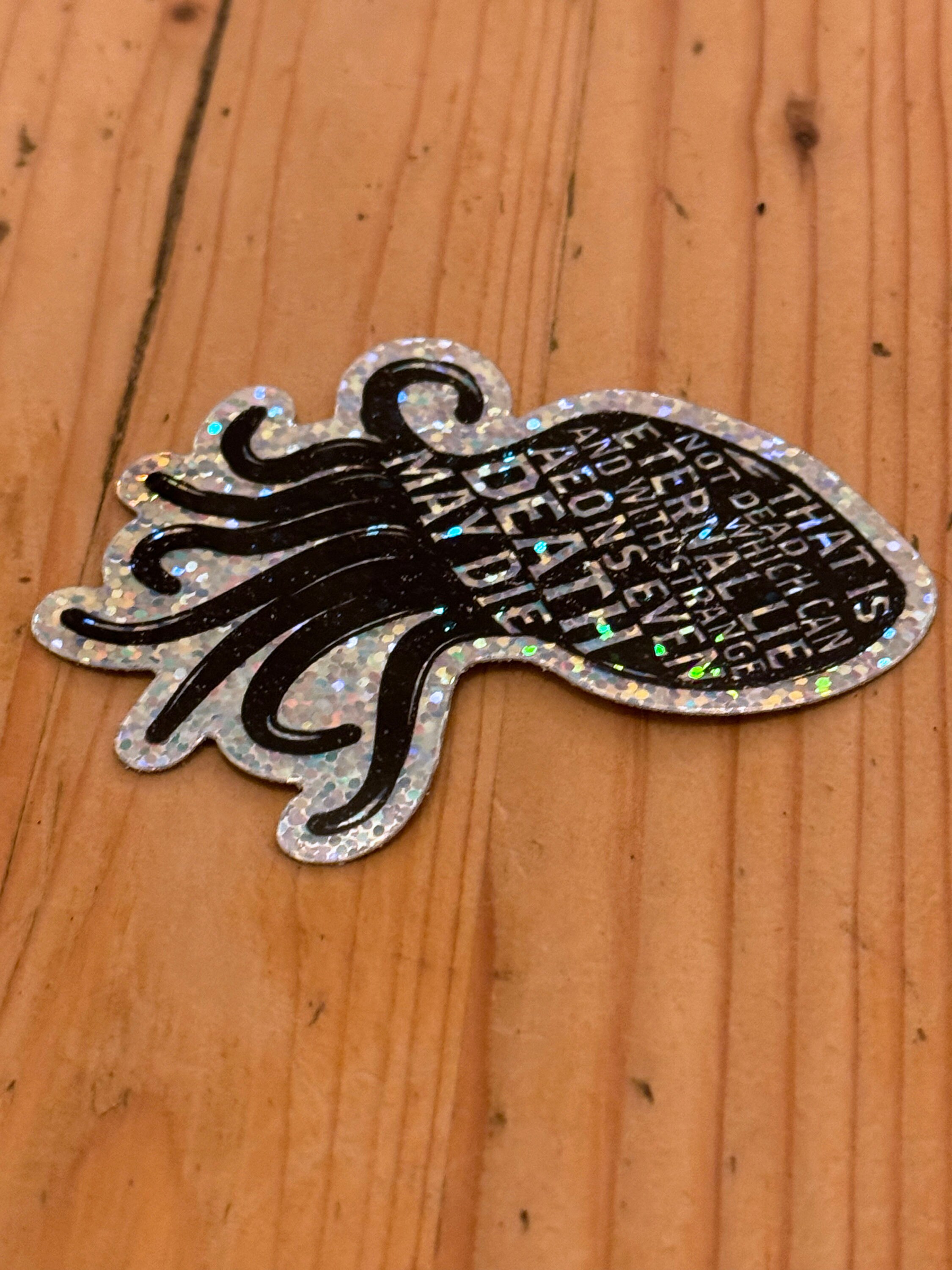 Classic Cosmic Horror Glitter Sticker HP Lovecraft Cthulhu Quote ...