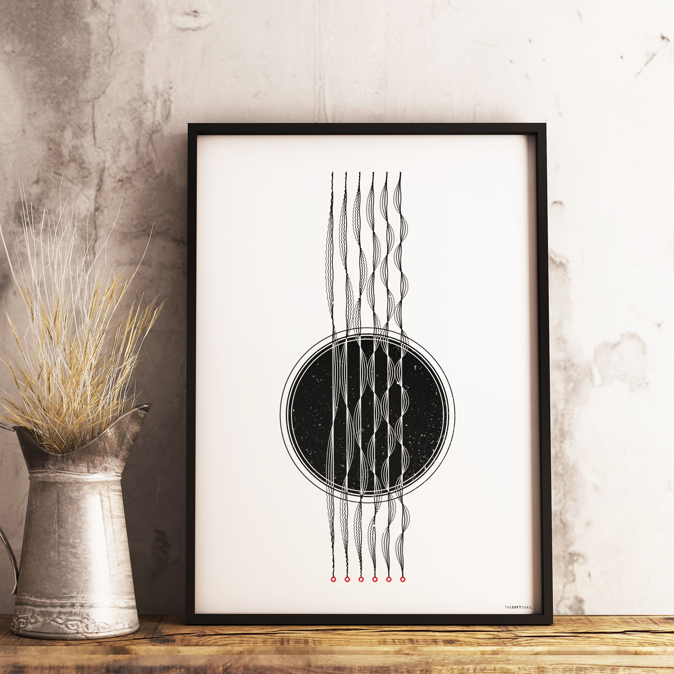 Abstract Guitar Wall Art Acoustic Guitar Artwork | Etsy