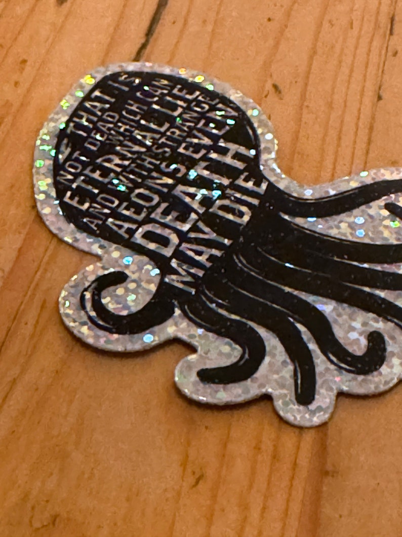 Classic Cosmic Horror Glitter Sticker HP Lovecraft Cthulhu Quote ...