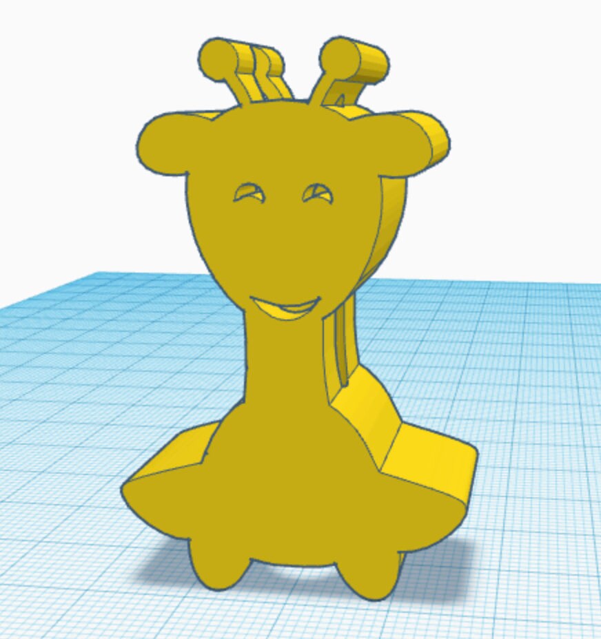 Giraffe Straw Topper , STL File for Printing Make Your Own Straw Buddy ...