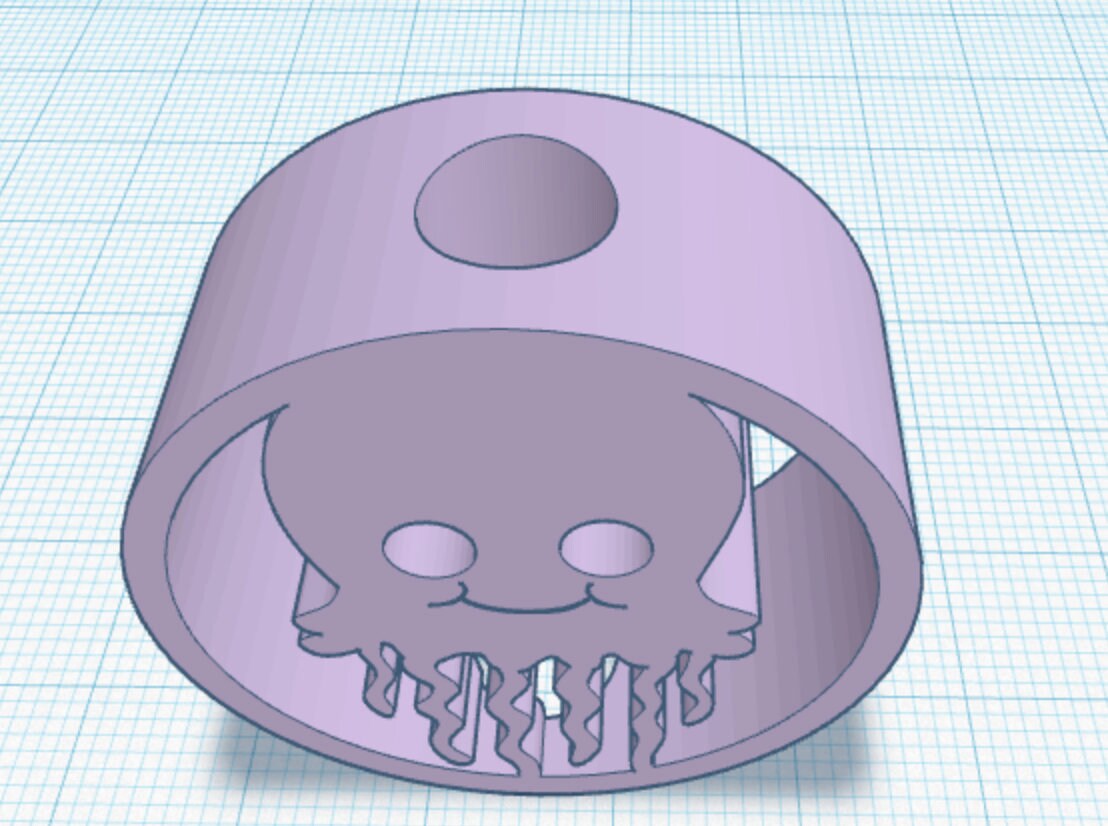 Jellyfish Straw Topper , STL File for Printing Make Your Own Straw ...