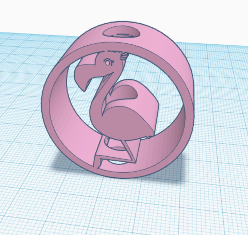 Flamingo Straw Topper , STL File for Printing Make Your Own Straw Buddy ...