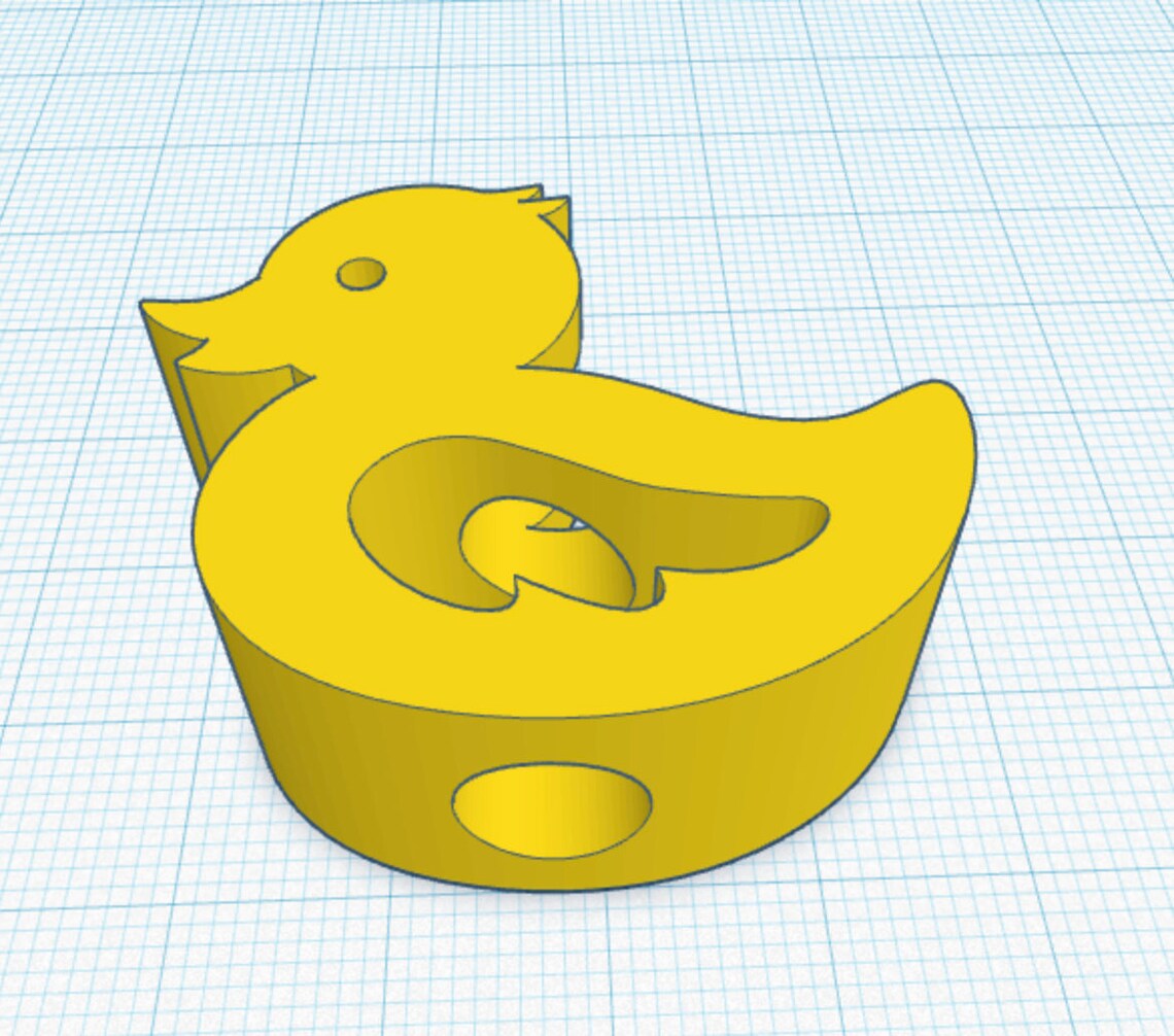 Little Duck Straw Topper, STL File for Printing Make Your Own Straw ...