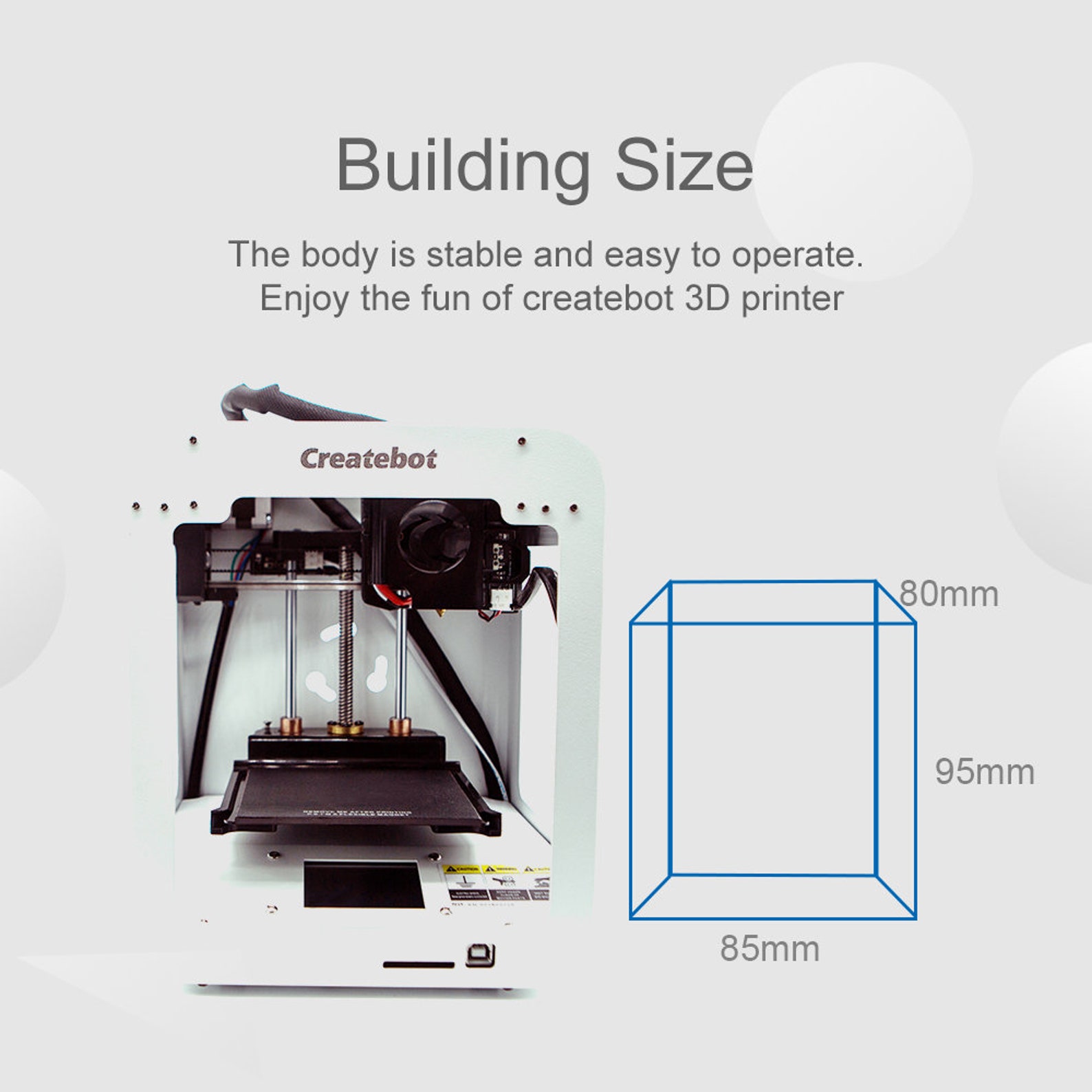 CREATEBOT SUPERMINI-3D Printer- Best for Kids and Beginners - Fully ...