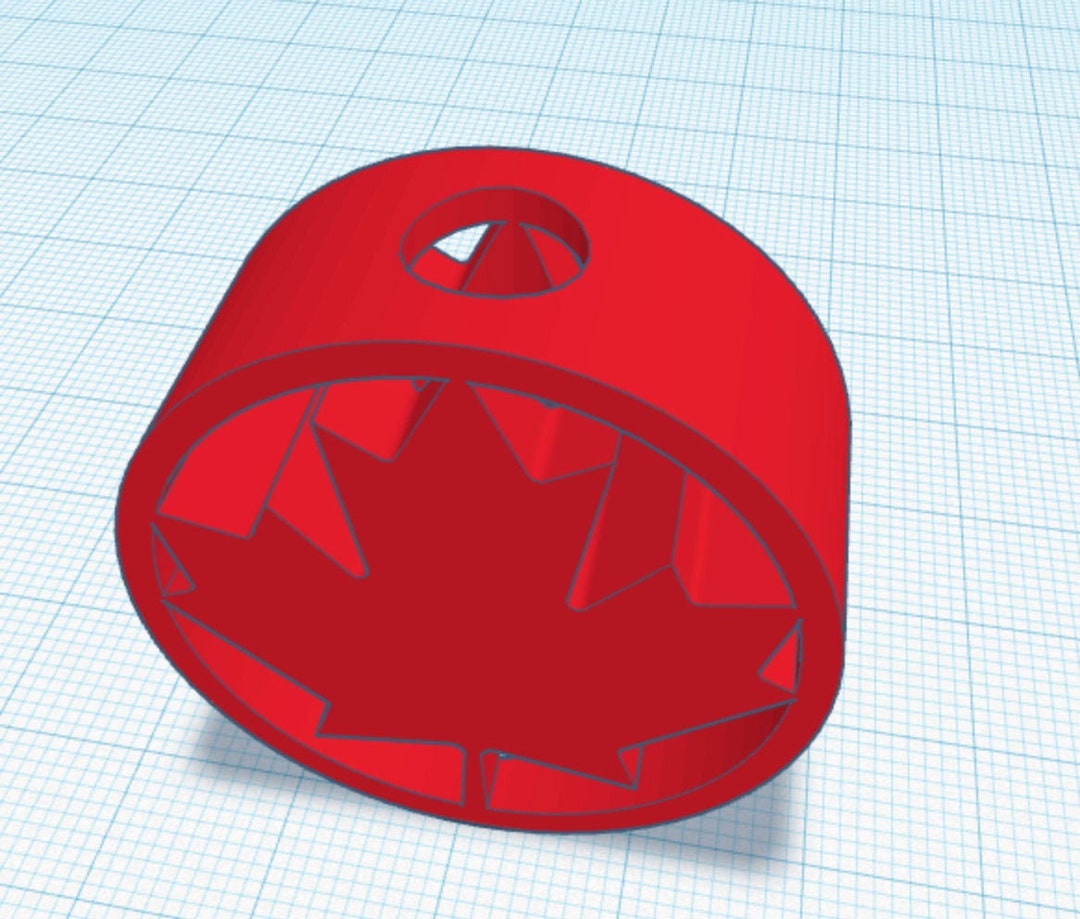 Canadian Maple Leaf Straw Topper STL File - Etsy