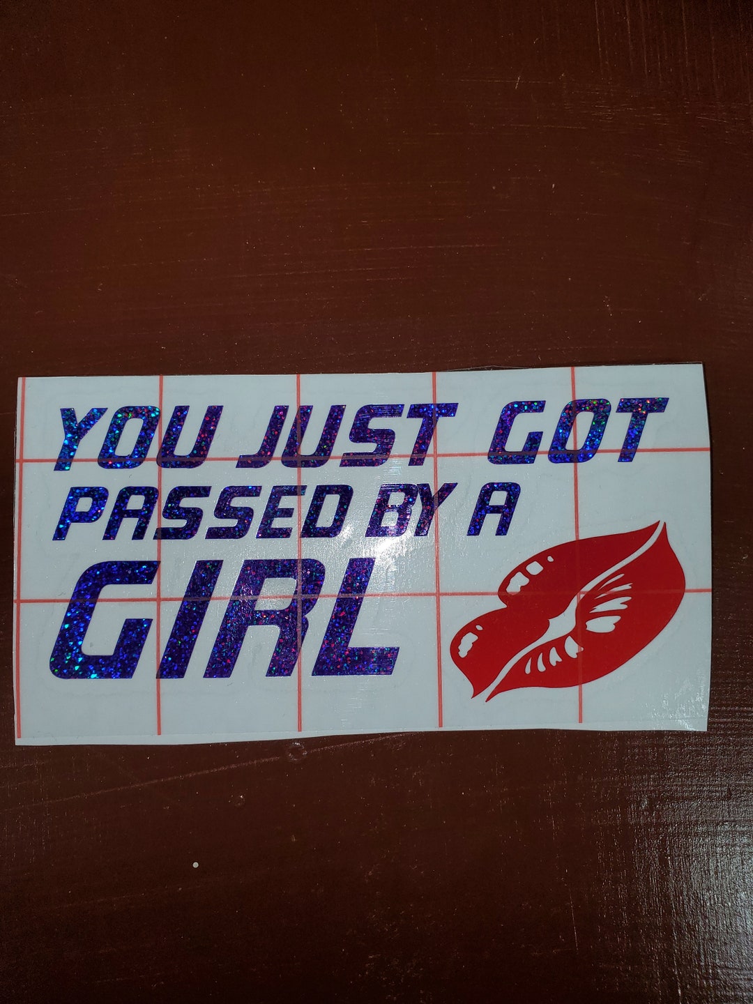 You Just Got Passed by a Girl Vinyl Decal - Etsy