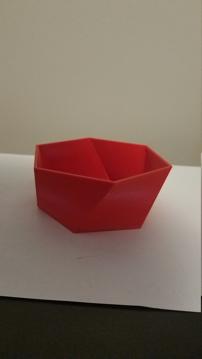 Polygon 3D Printed Bowl - Etsy