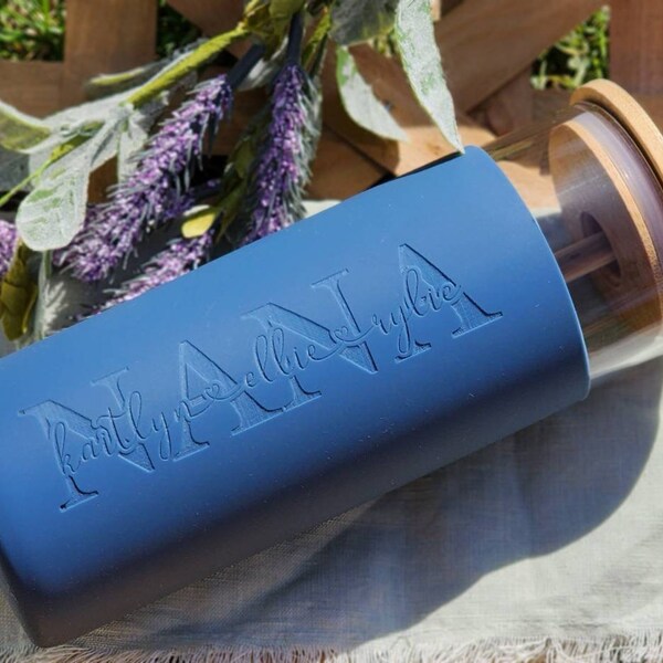 Silicone Sleeve Glass Tumbler - Etsy