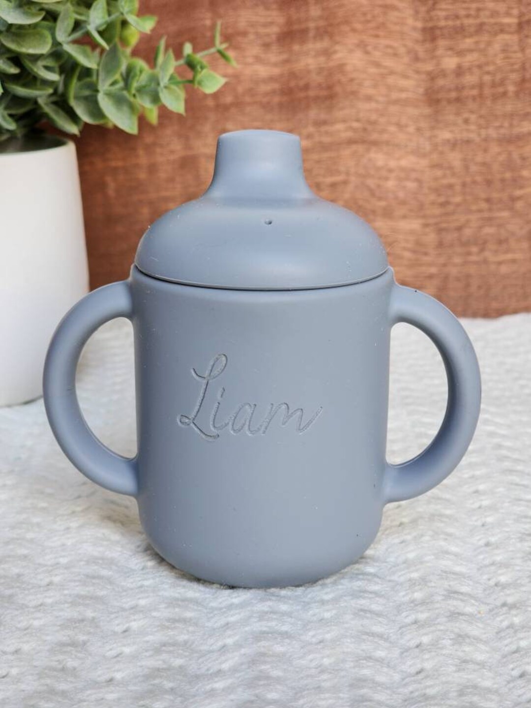 Personalized Trainer Sippy Cup for Babies and Toddlers | Silicone 4oz ...