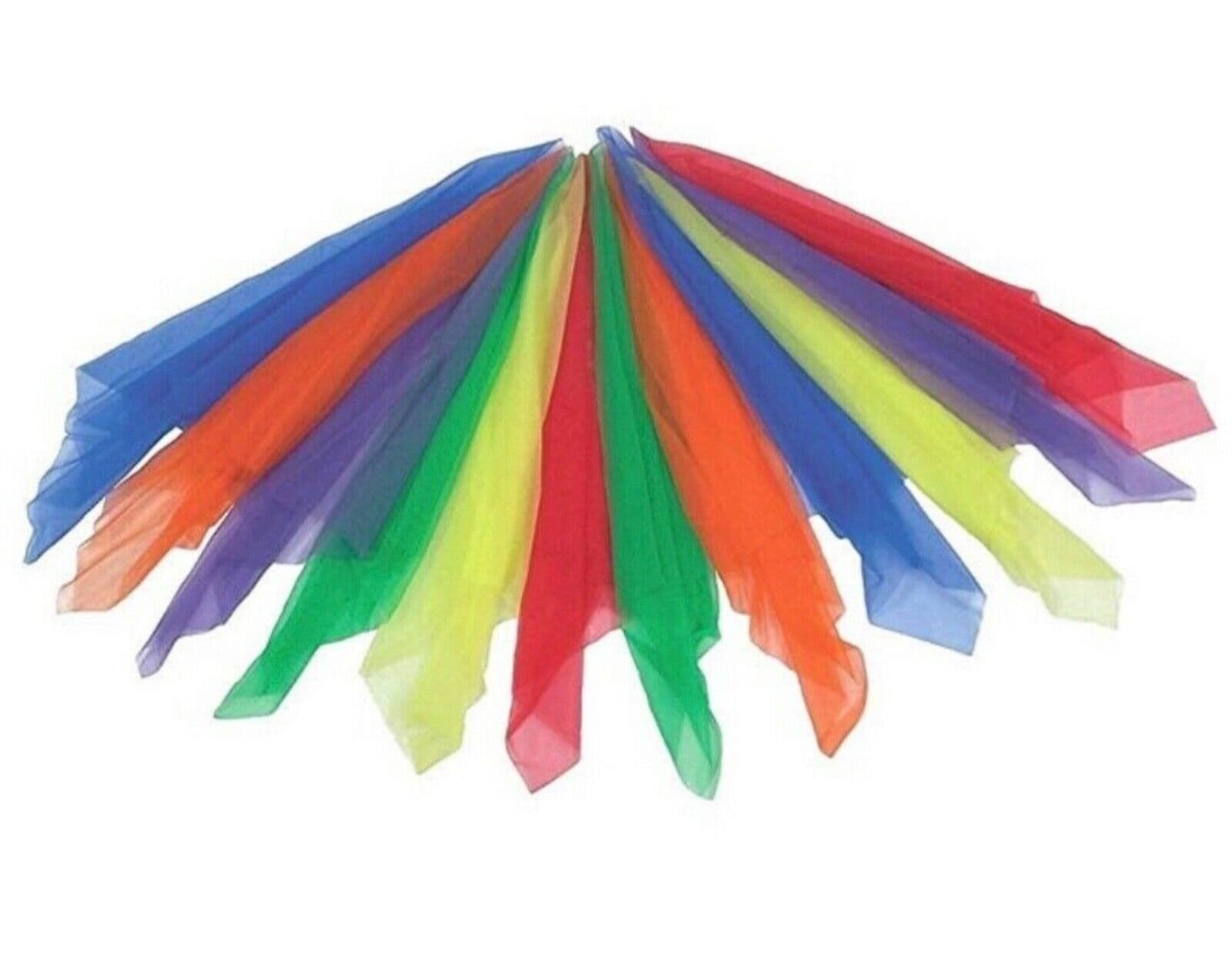 Full Rainbow Set Of 7 Baby Sensory Scarves Ballet Juggling | Etsy