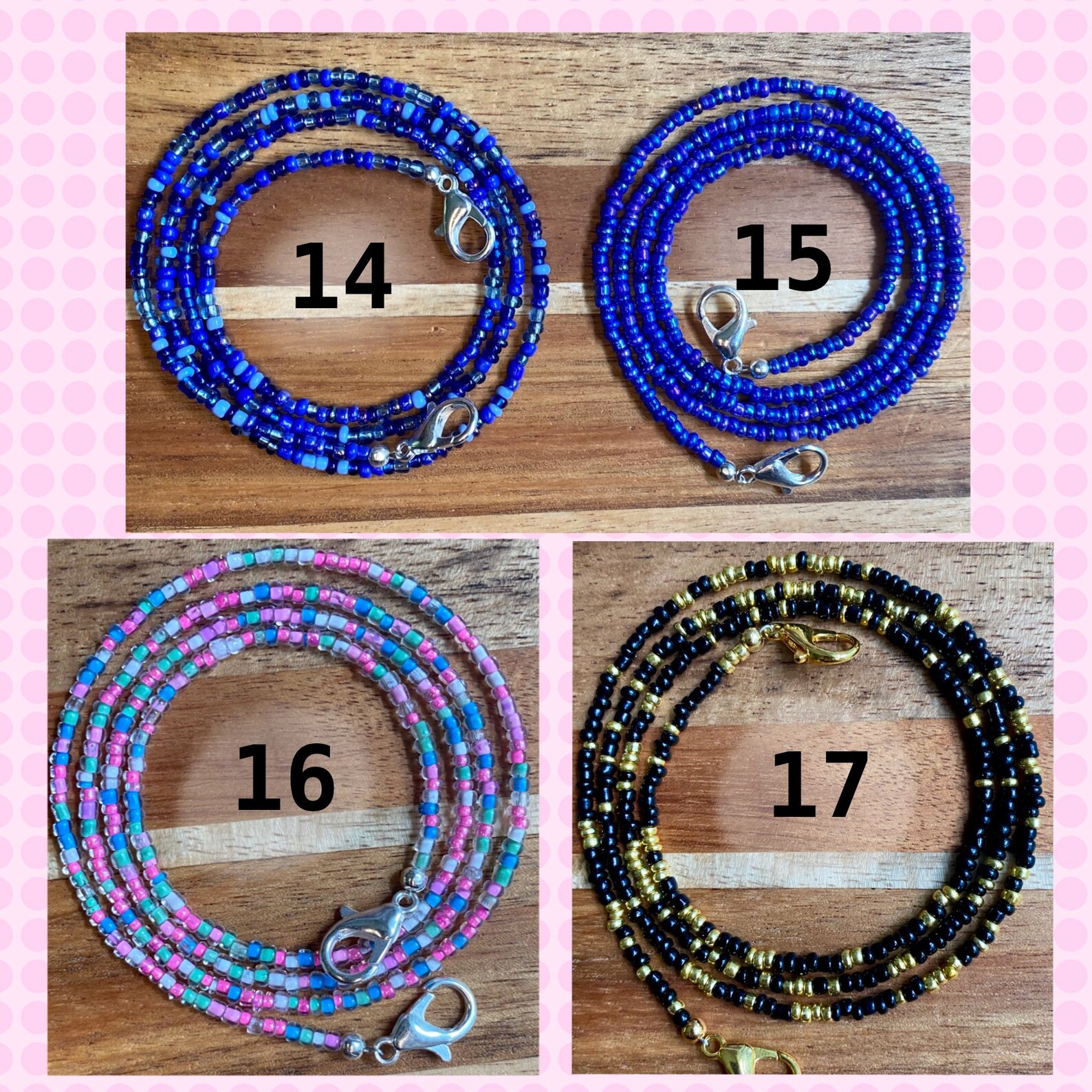 NEW COLORS Beaded Mask Holder Mask Chain Bead Mask Lanyard - Etsy