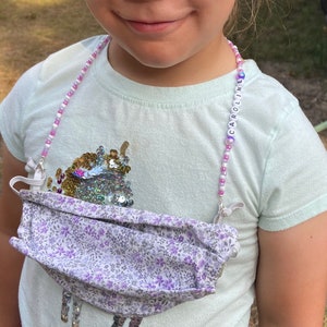 Kid’s Mask Holder | Personalized Mask Lanyard | Beaded Mask Chain ...