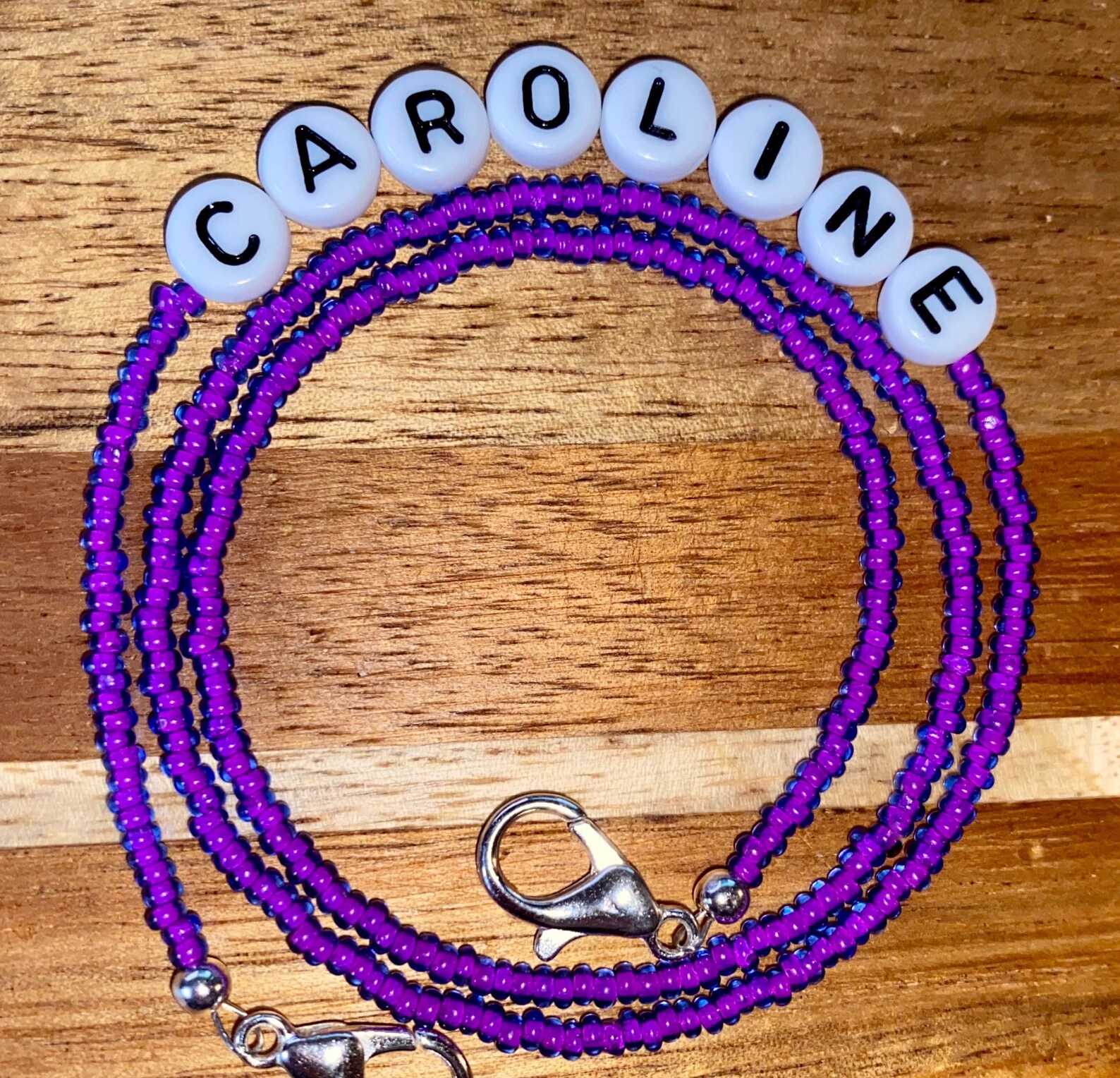 NEW COLOR! Beaded Mask Holder, Mask Chain, Bead Mask Lanyard, Adult ...