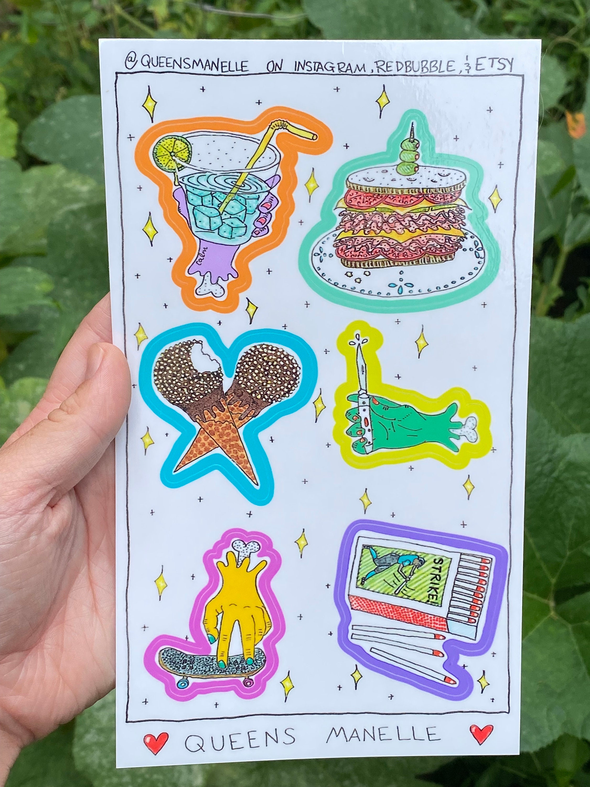 Queens Sticker Sheet - Etsy