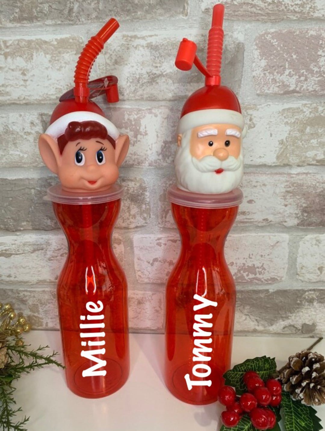 Personalised Elf, Santa & Snowman Flasks| Santa Flask| Christmas Eve ...