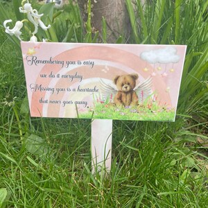 Baby Grave Marker| Personalised Baby Memorial Plaque| Baby Girl & Boy ...