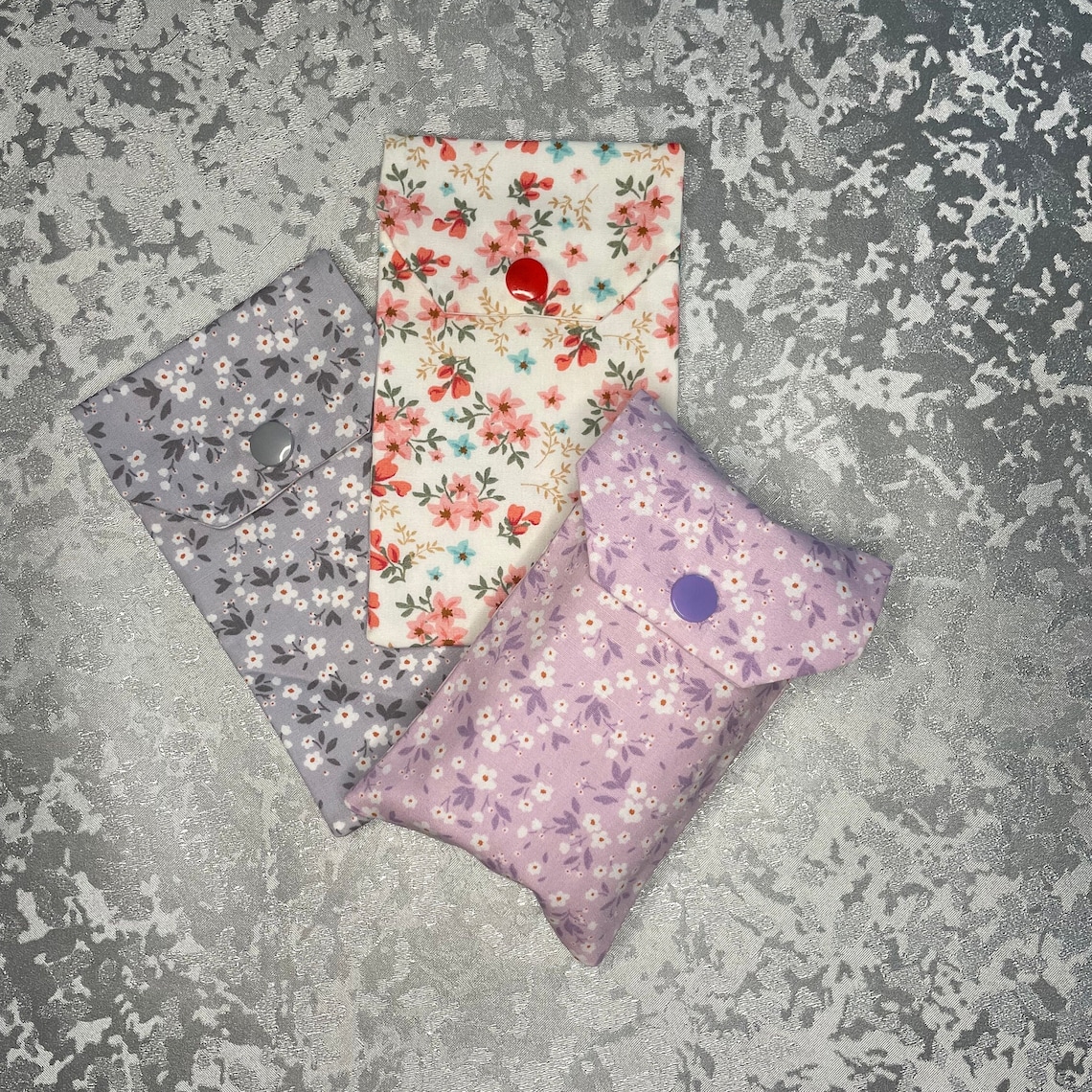 Handmade Fabric Tissue Holder | Pocket Tissue Pouch | Tissue Holder ...