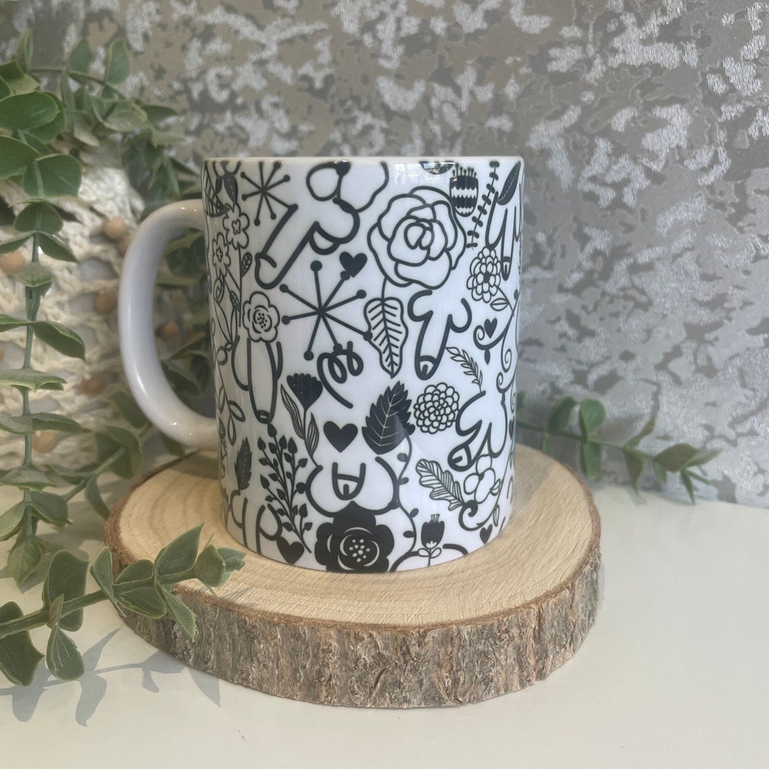 Funny Novelty Willy & Flowers Mug Sarcastic Coffee Cup Fun Gift for ...