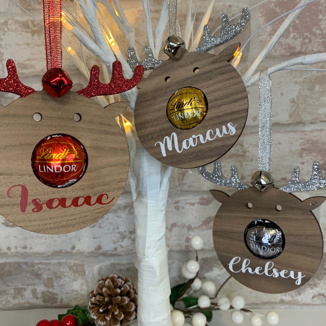 Rudolf Christmas Lindt Chocolate Tree Decoration - Etsy