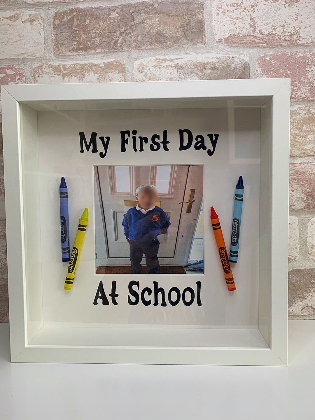 First Day at School 3D Box Frame, First Day at School Gift, First ...
