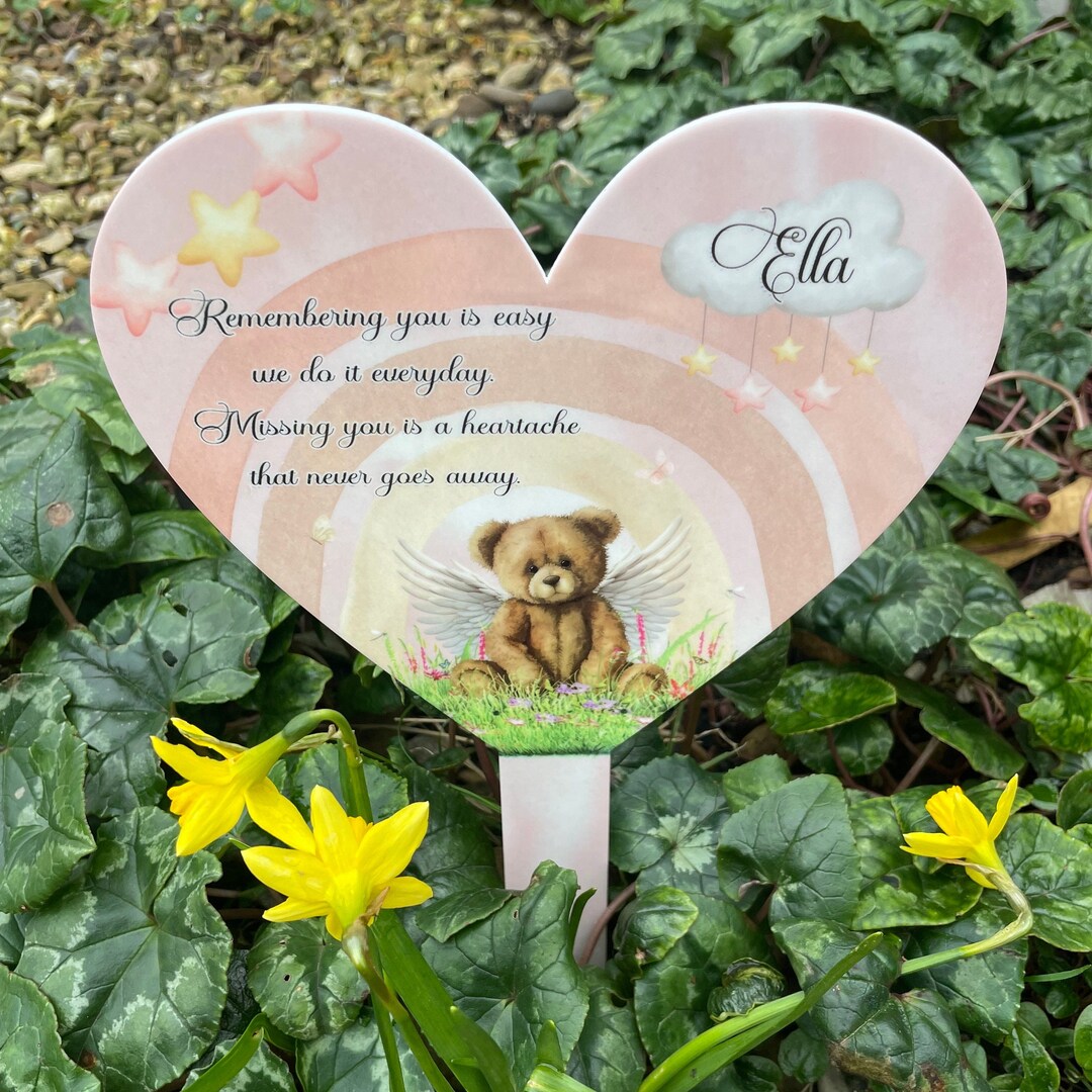 Baby Grave Marker Personalised Baby Memorial Plaque Baby Girl & Boy ...