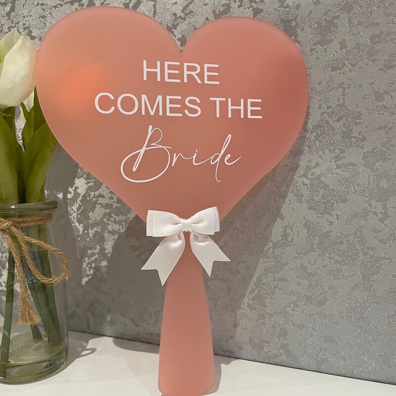 Acrylic Wedding Paddles - Etsy UK