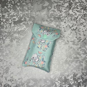 Cat Print Pocket Tissue Holder: Handmade Cotton Fabric Pouch - Etsy