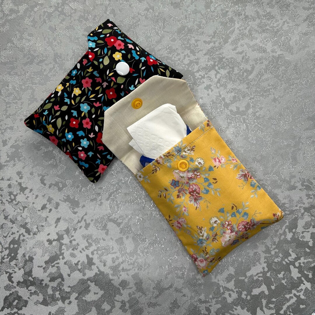 Pocket Tissue Holder| Tissue Packet Pouch| Fabric Tissue Case| Handbag ...