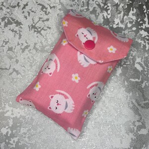 Cat Print Pocket Tissue Holder: Handmade Cotton Fabric Pouch - Etsy