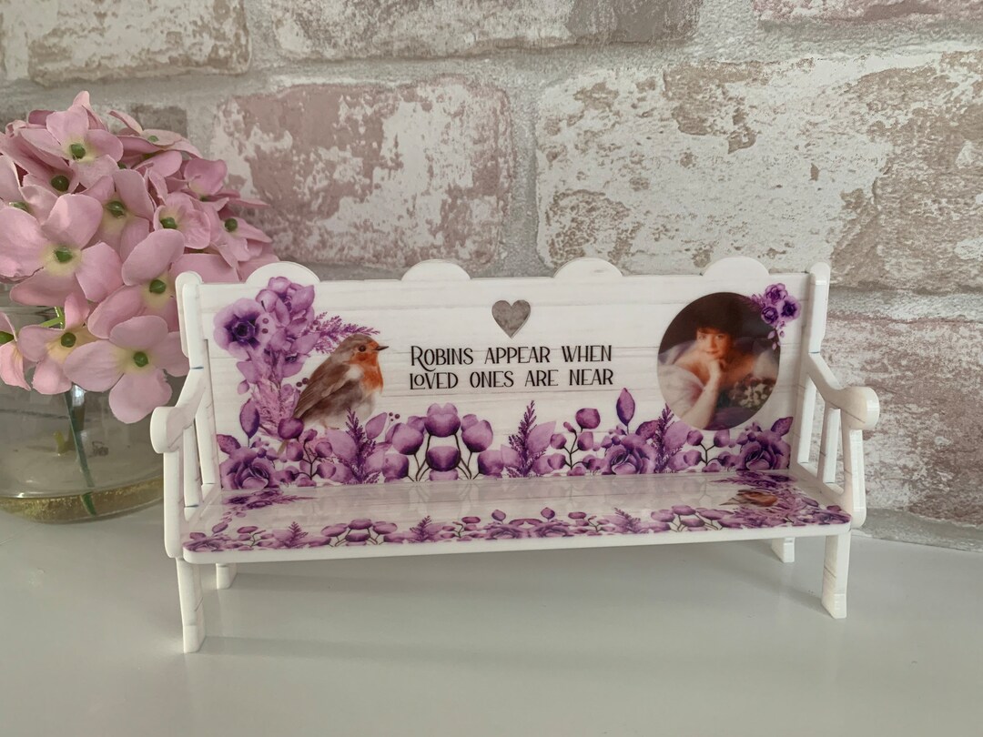 Memorial Bench Memorial Small Decoration Bench in Memory Of - Etsy