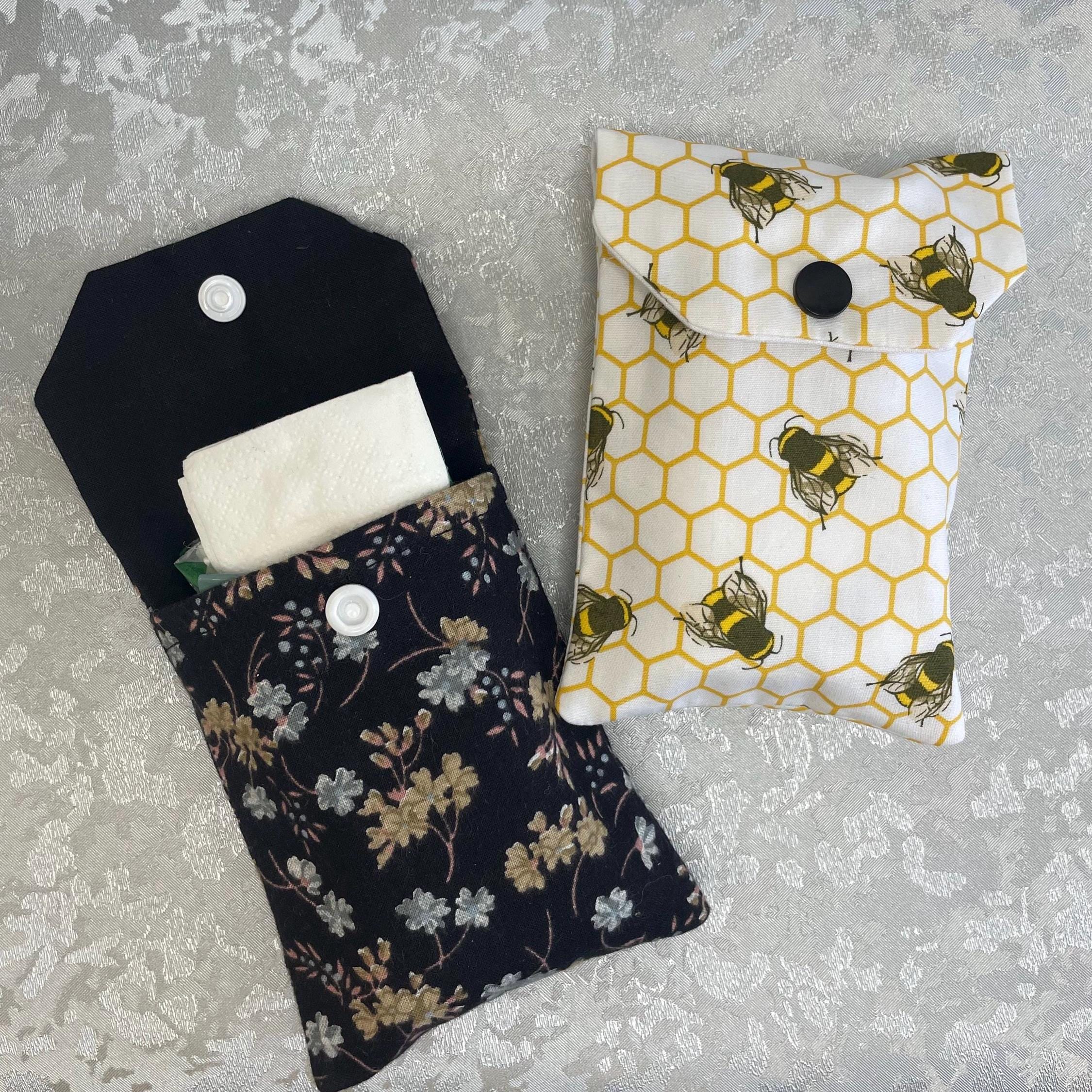 Handmade Fabric Tissue Holder | Pocket Tissue Pouch | Tissue Holder ...
