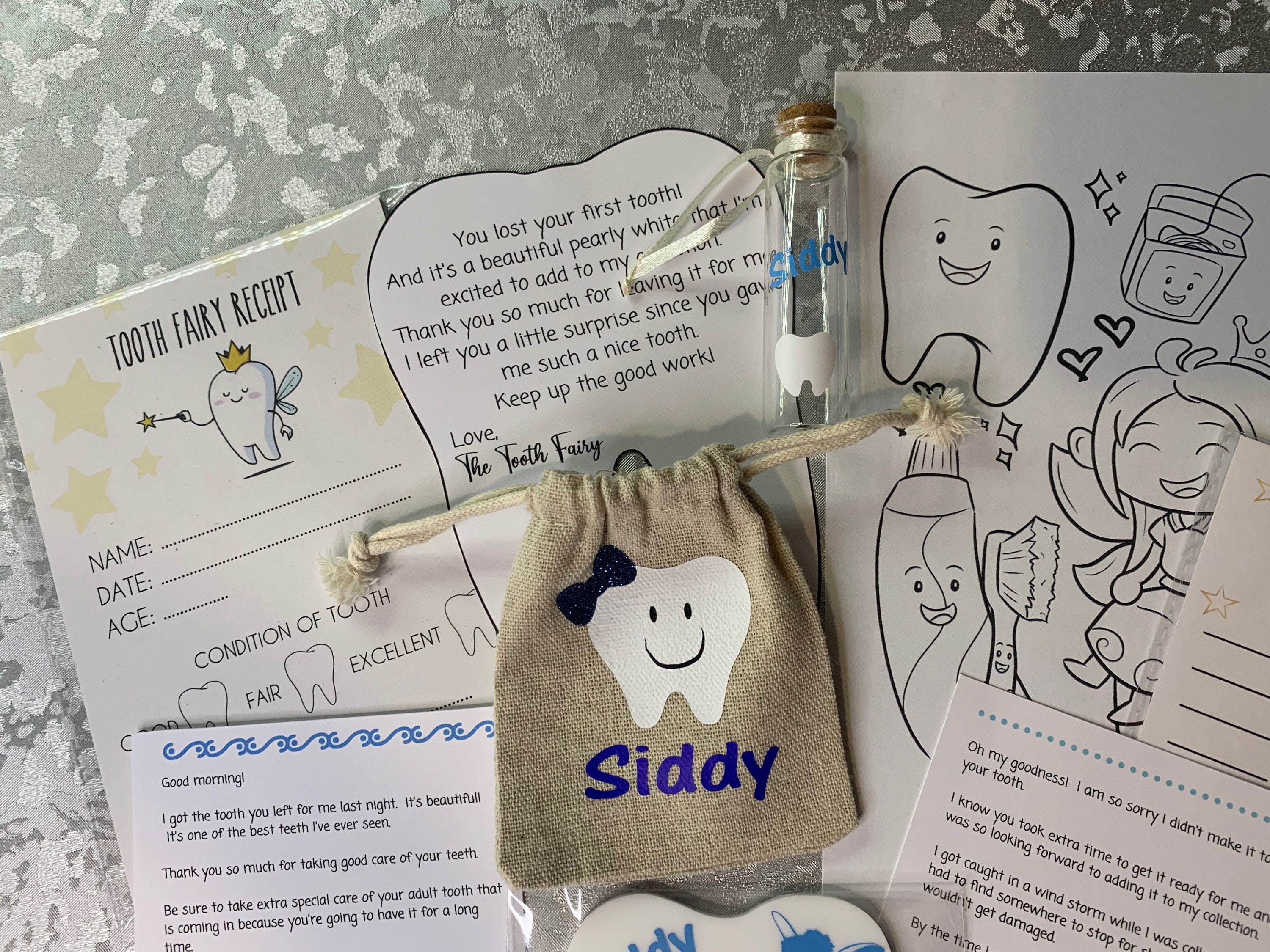 Tooth Fairy Keepsake for First Toothcoin Holdertooth - Etsy