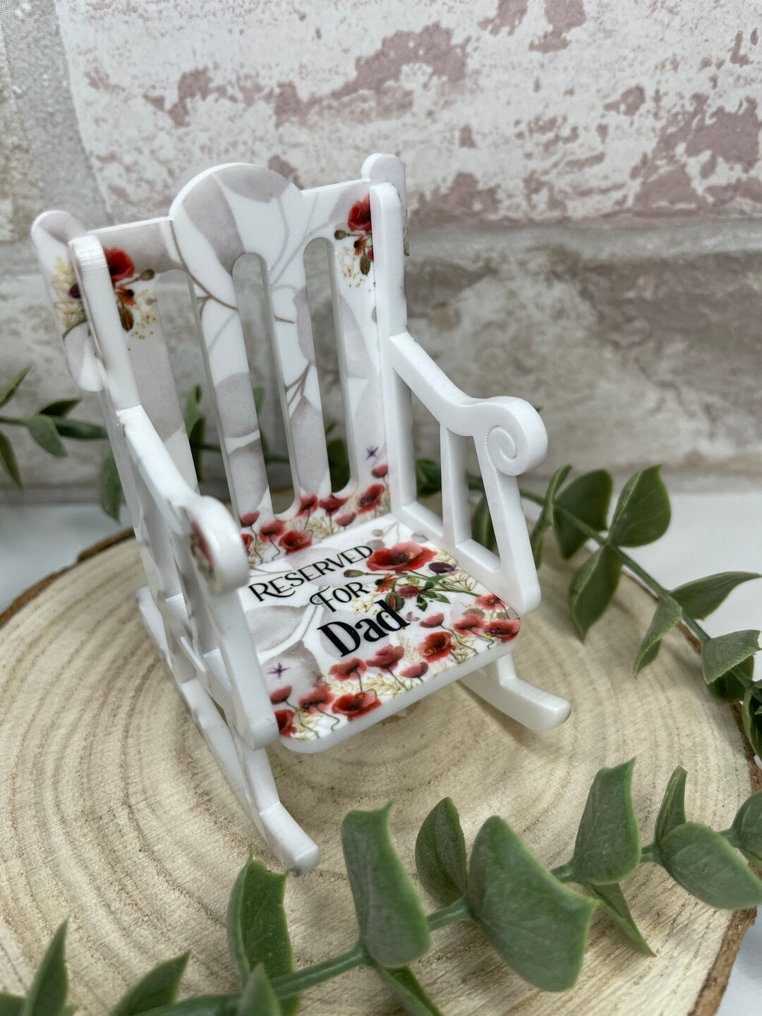 Personalised Memorial Chair Display| Memorial Rocking Chair| Reserved ...