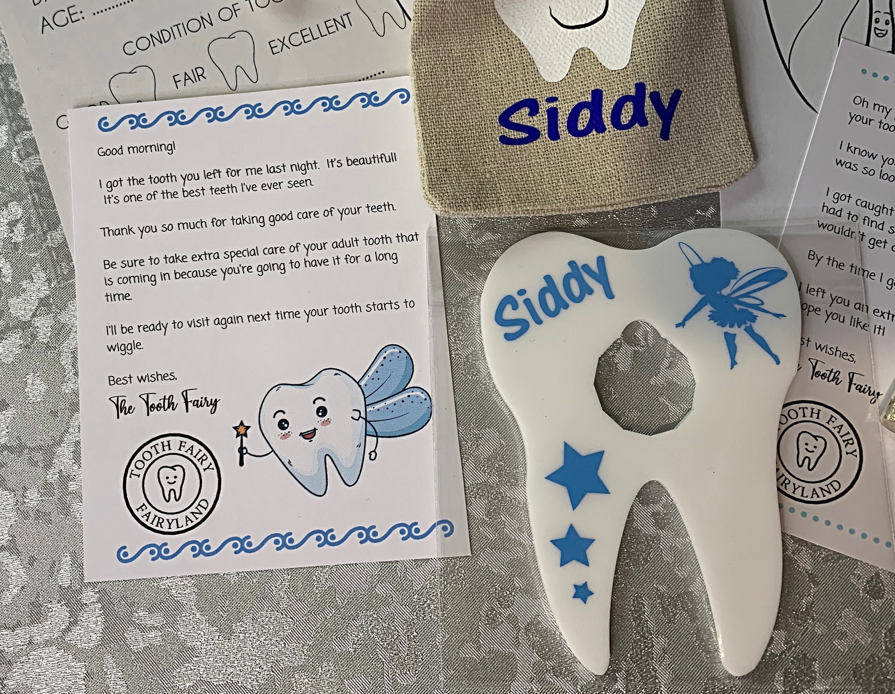 Tooth Fairy Keepsake for First Toothcoin Holdertooth - Etsy