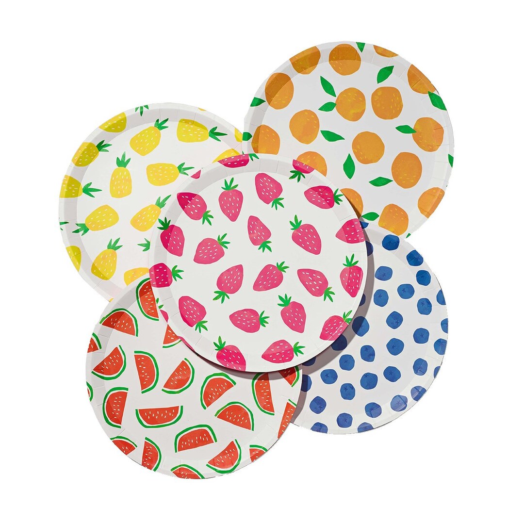 Assorted Fruit Large Plates - Etsy