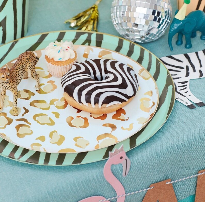 Safari Animal Print Dinner Plates - Etsy