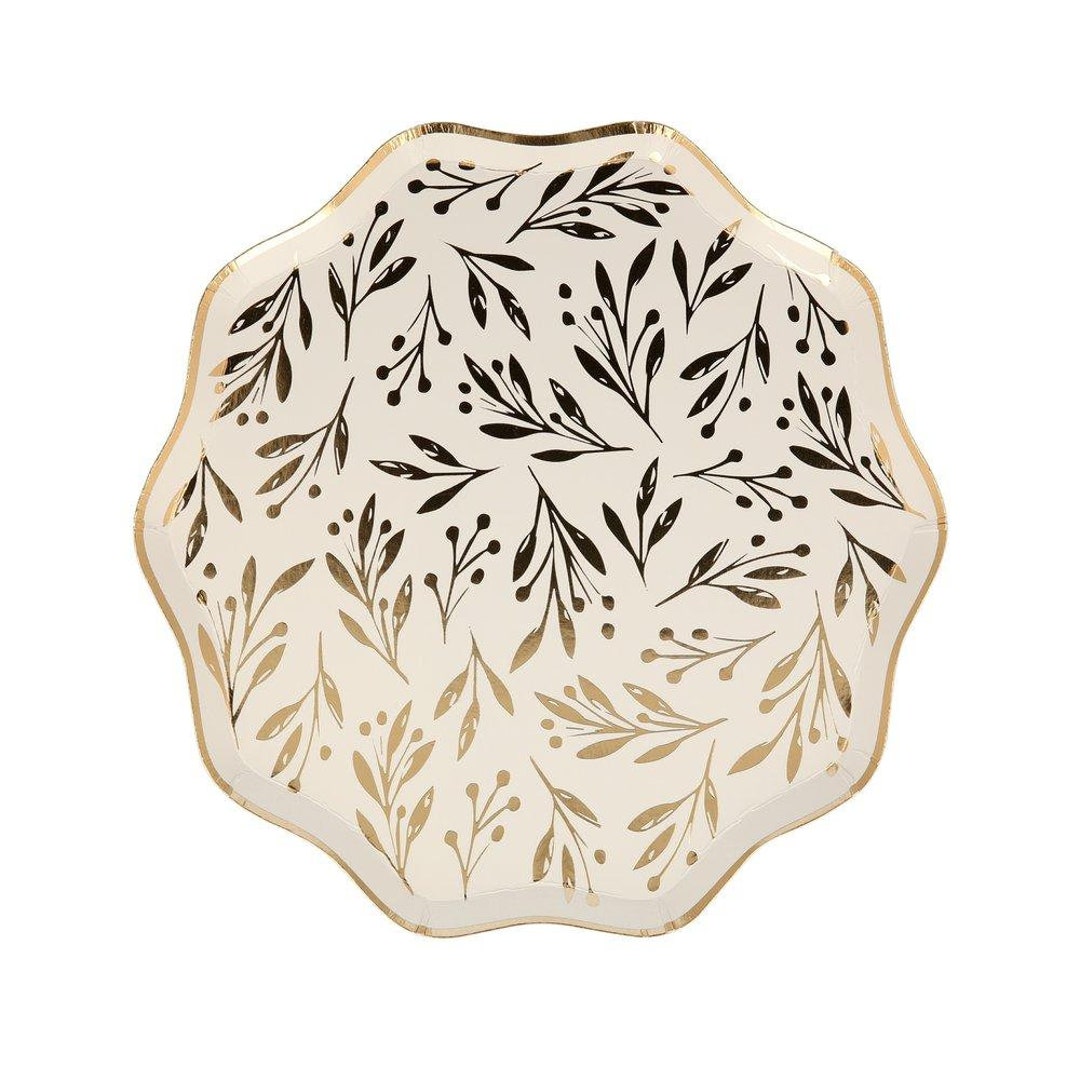 Gold Leaf Side Plates - Etsy