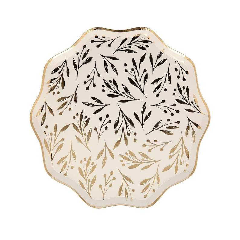 Gold Leaf Side Plates - Etsy