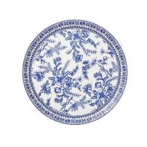 French Toile Floral Large Paper Plates Set - Etsy