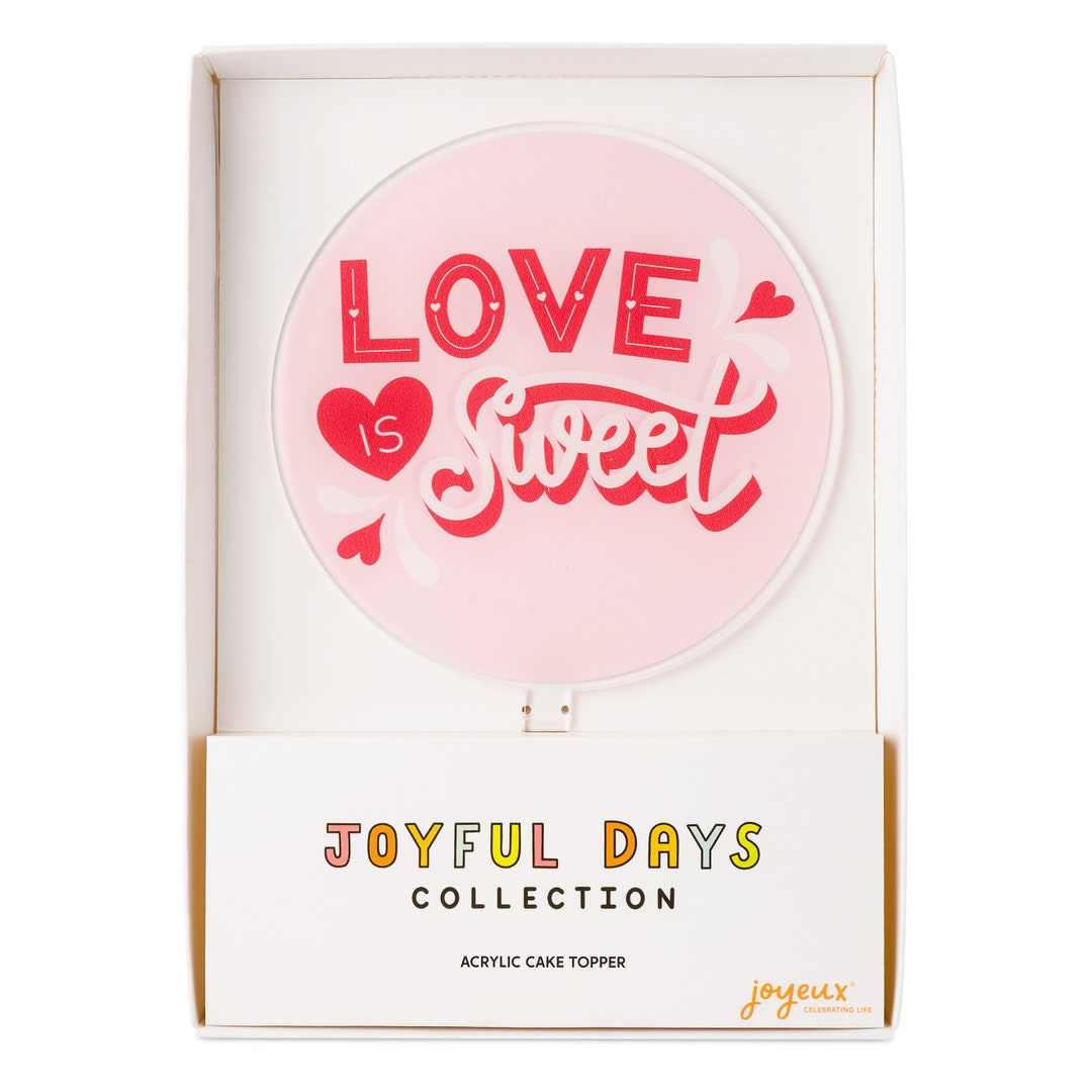 Love is Sweet Acrylic Cake Topper - Etsy