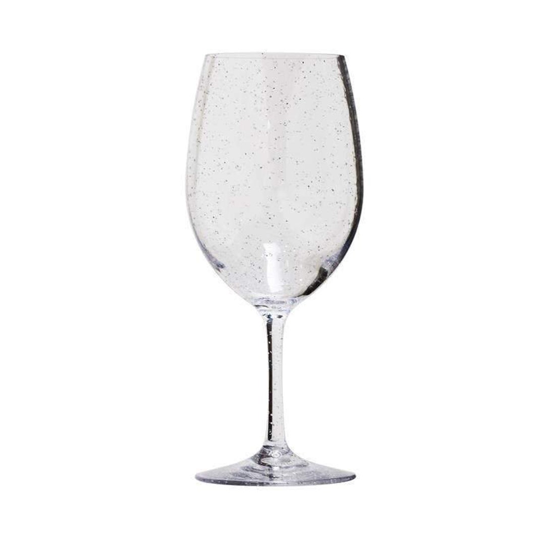 Silver Sparkle Acrylic Wine Glass - Etsy
