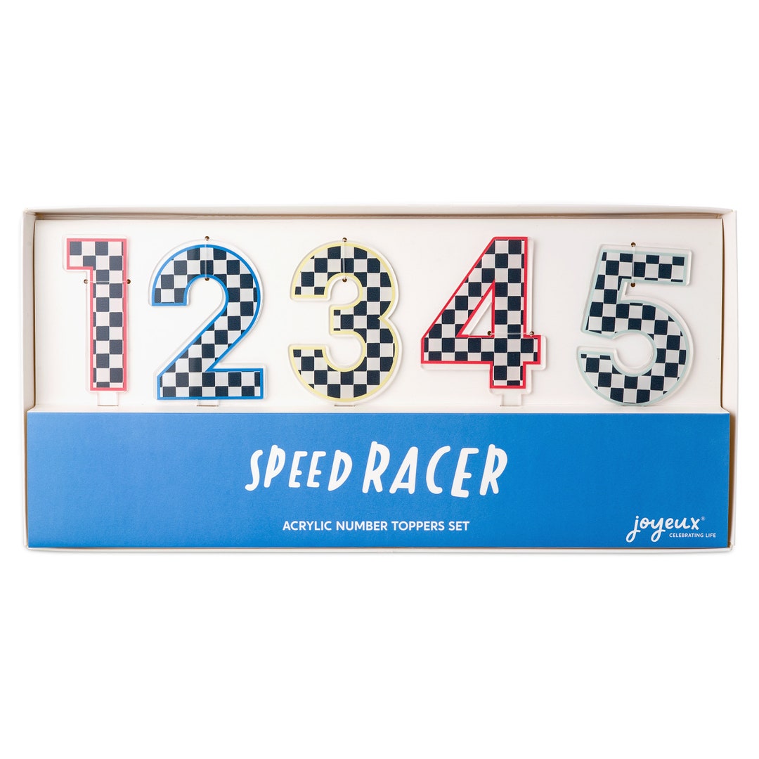 Speed Racer Acrylic Number Set - Etsy
