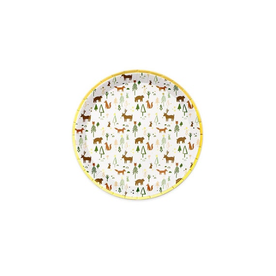 Woodland Animals Small Plates | Etsy