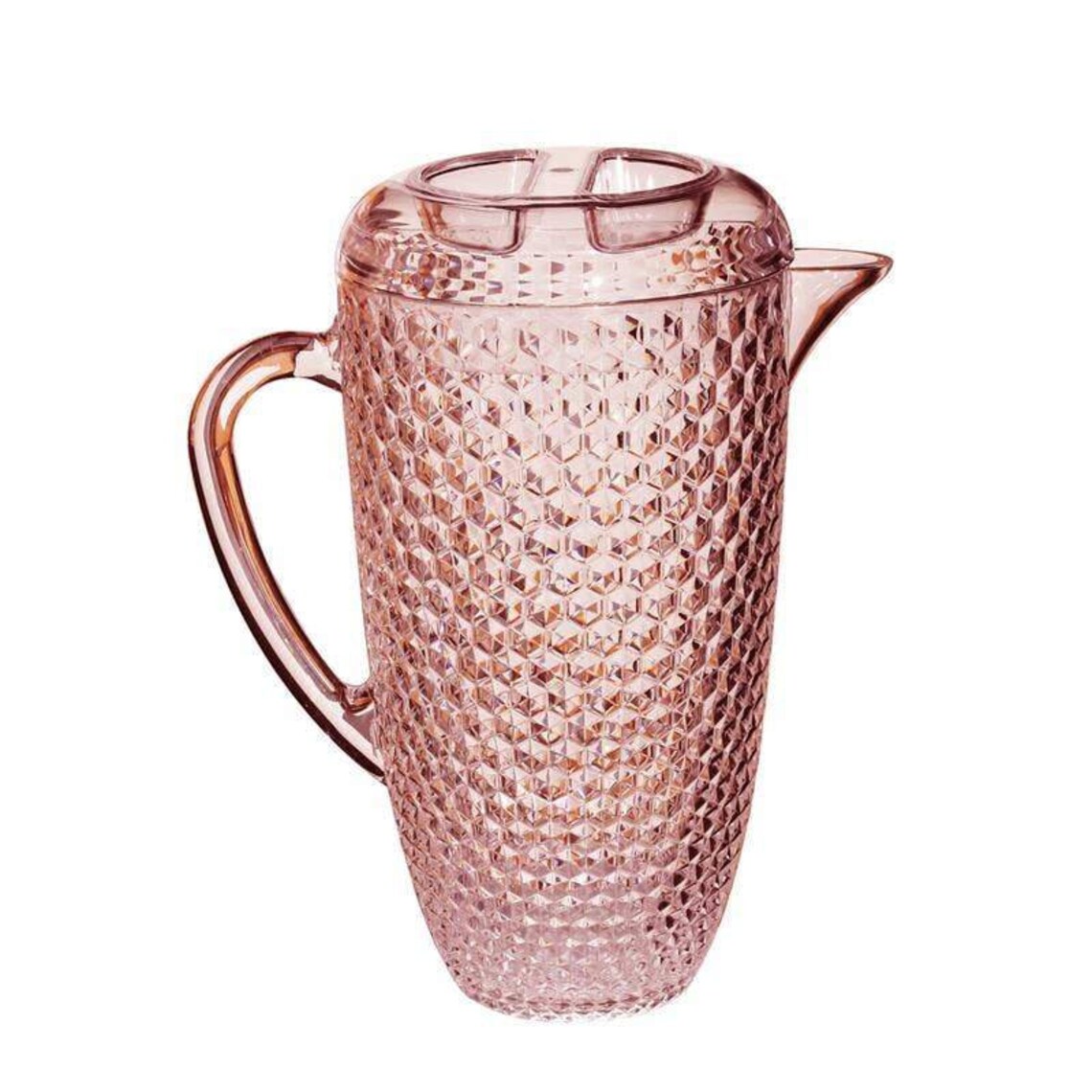 Pink Diamond Pattern Pitcher - Etsy