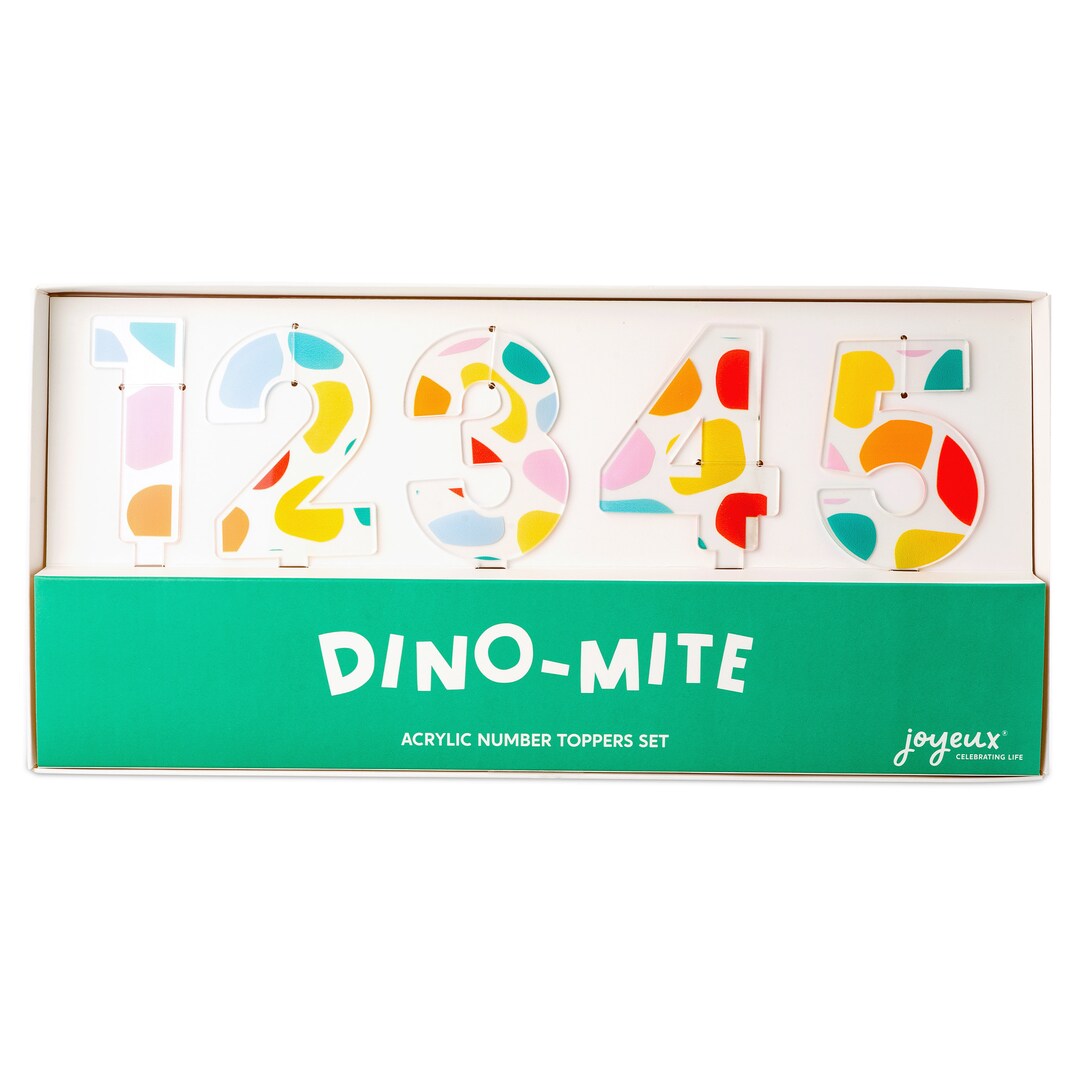 Dino-mite Dinasour Acrylic Number Set - Etsy