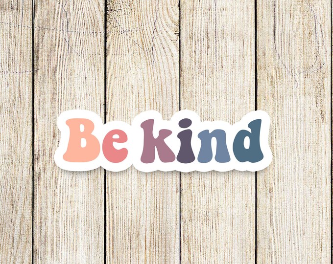 Be Kind, Matte Sticker, Laptop Decal, Decal, Sticker, MacBook Decal ...