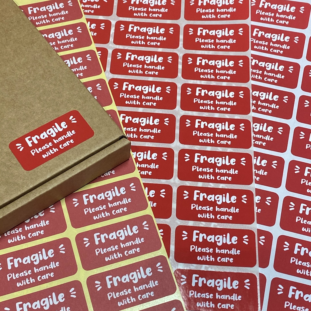 Fragile Parcel Stickers, Postage Stickers, Parcel Stickers, Handle With ...