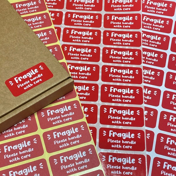 Fragile Stickers - Etsy UK