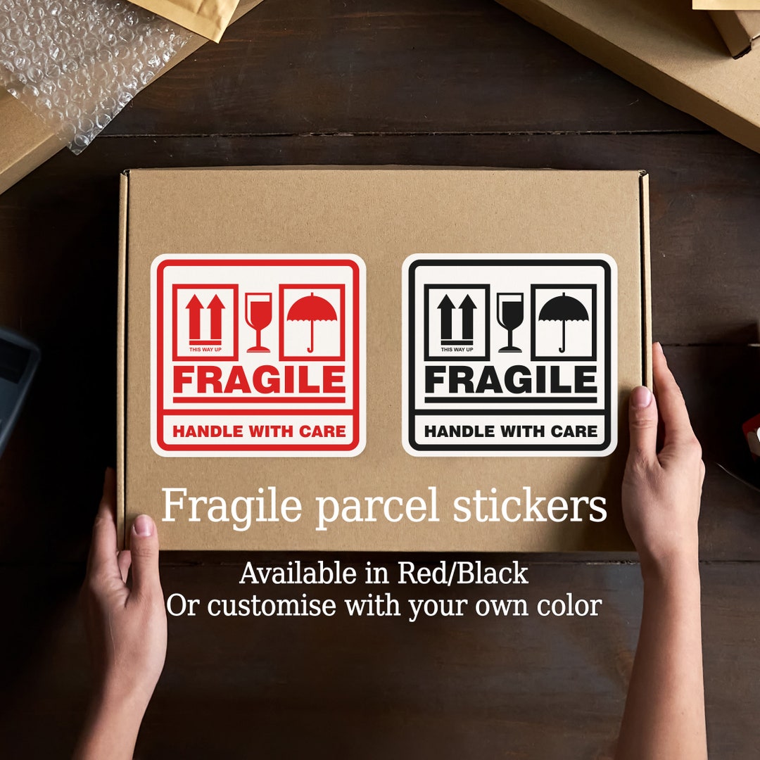 Fragile Parcel Stickers, Handle With Care Stickers, Keep Dry Stickers ...